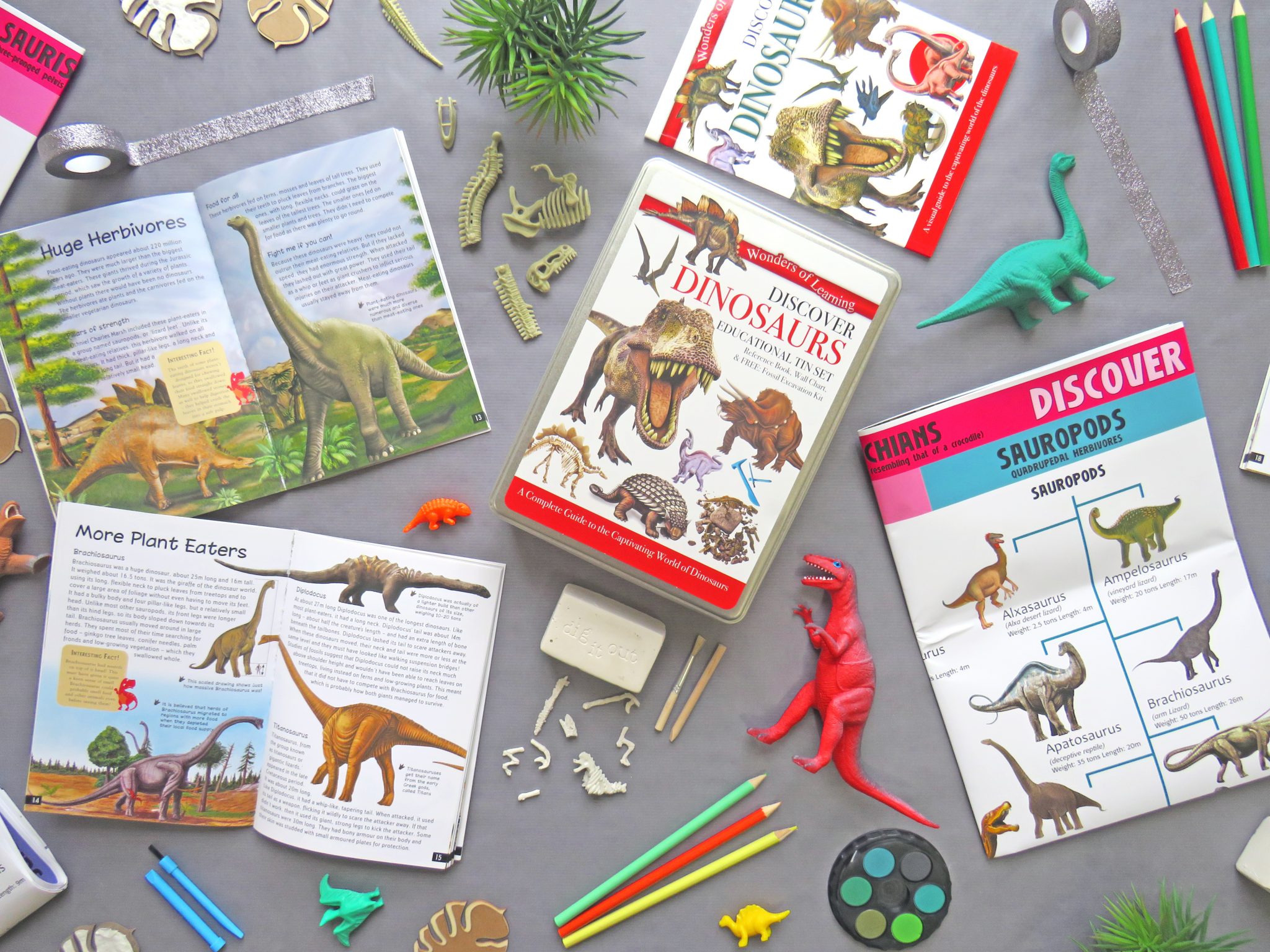 Wonders of Learning – Discover Dinosaurs Educational Tin Set – Headstart